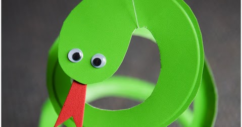 Paper Plate Snake Puppet Craft