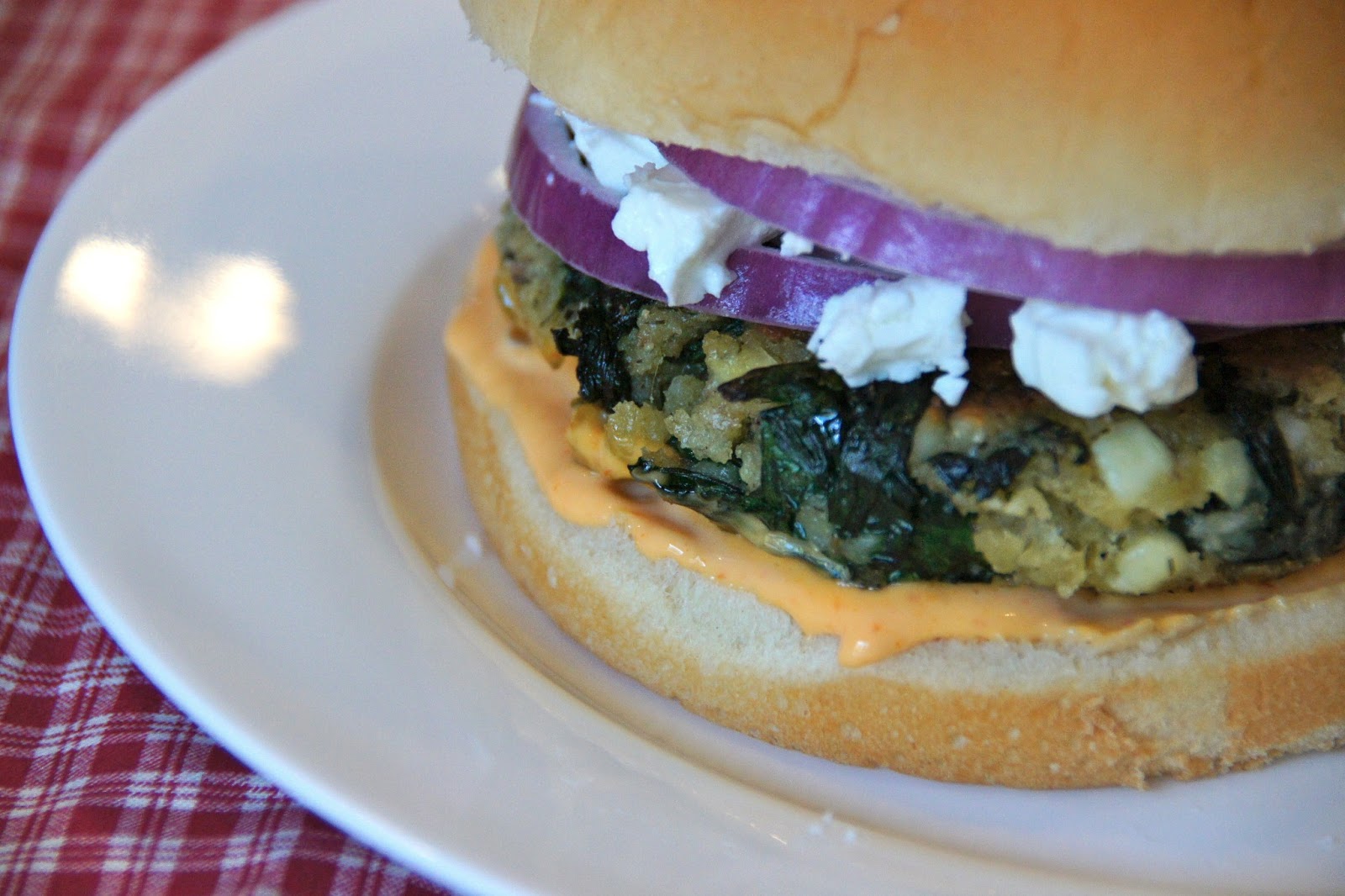 Family Food Finds: Greek Spinach and Feta Burger