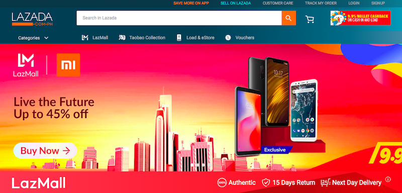 Lazada opens their LazMall for the upcoming 9.9. Sale