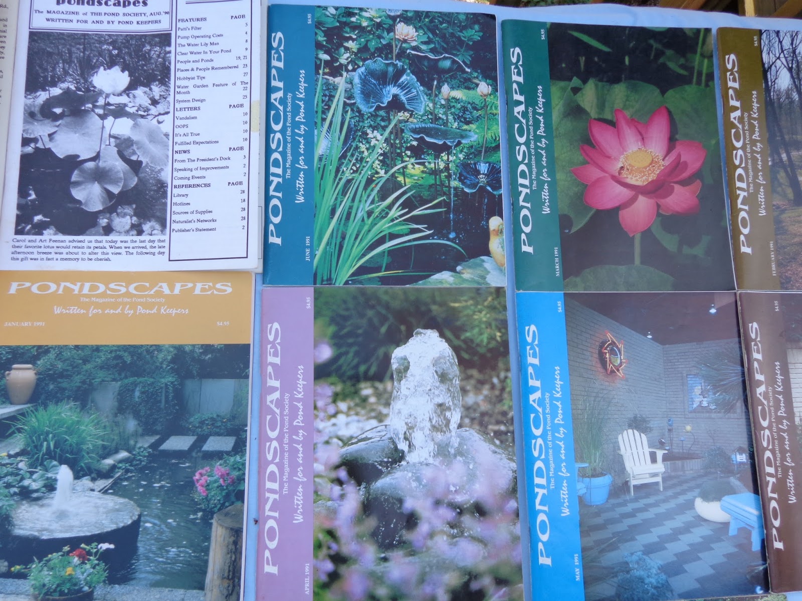 ByLightOfMoon: Vintage Pond Keeping Pondscapes Magazines Waterfalls ...