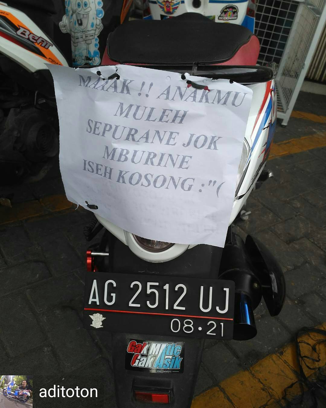 Kumpulan Tulisan Lucu Pemudik Motor Terbaru Mudik 2018 - Asik Liburan