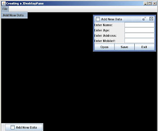 Creating a JDesktopPane ~ Java Program and Source Code Blog