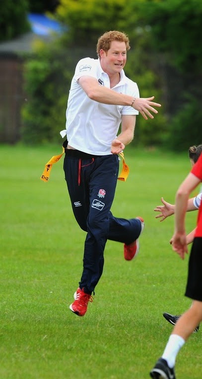 VJBrendan.com: Prince Harry Plays a Rugby Game With Children at Inspire ...