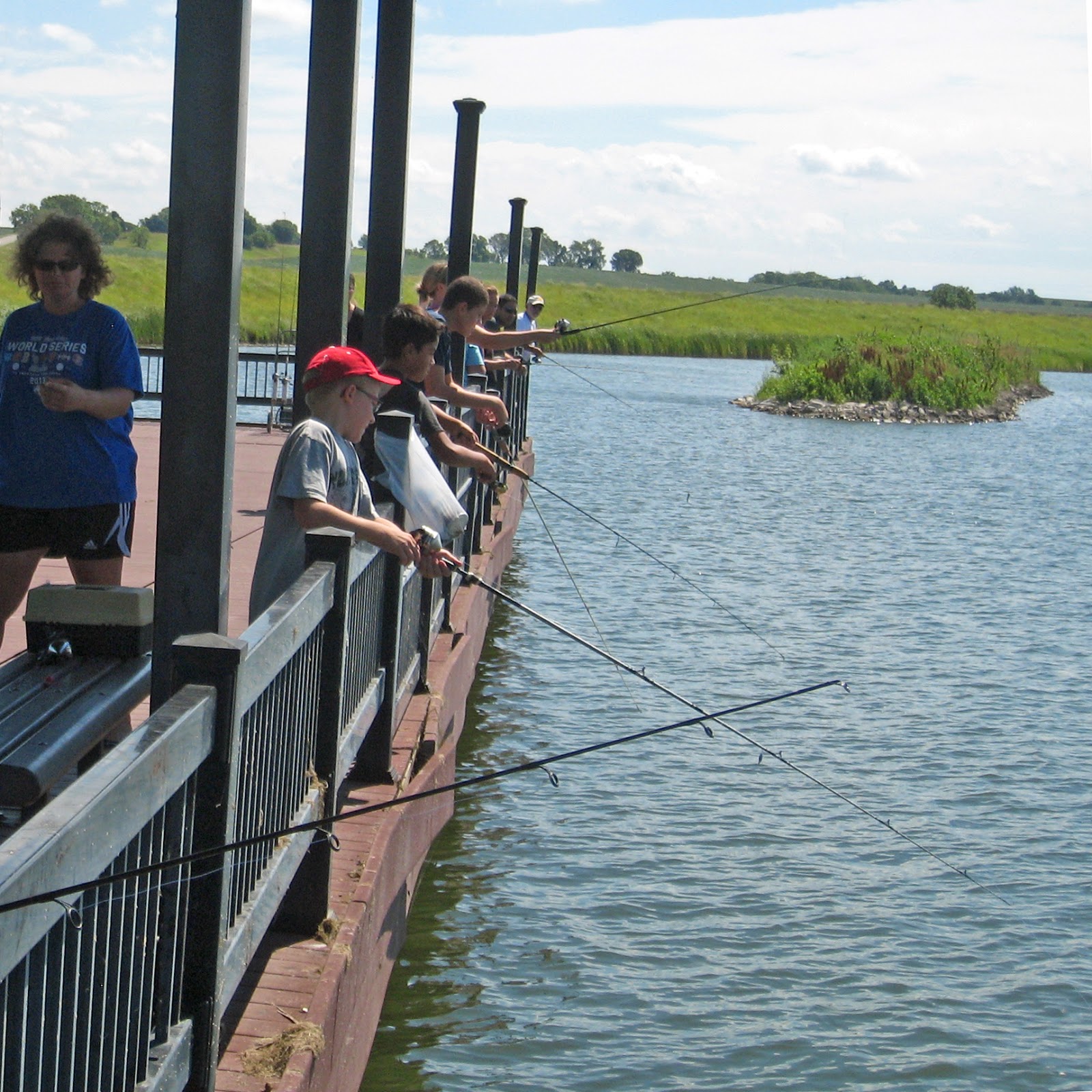 Livin' the Dream: Nebraska family vacation (day three — fishing with G-pa)