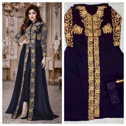 Ladies Heavy Embroidered Georgette Suits Vol 1 Rs.1120/- shipping ...