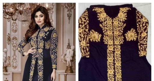 Ladies Heavy Embroidered Georgette Suits Vol 1 Rs.1120/- shipping ...