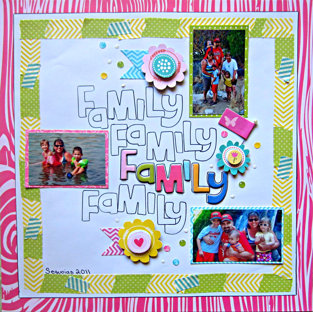 Scrapping with Christine: Family Layout