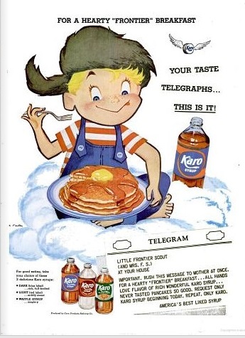 1950's advertising and pop culture: 1955 KARO SYRUP ADS
