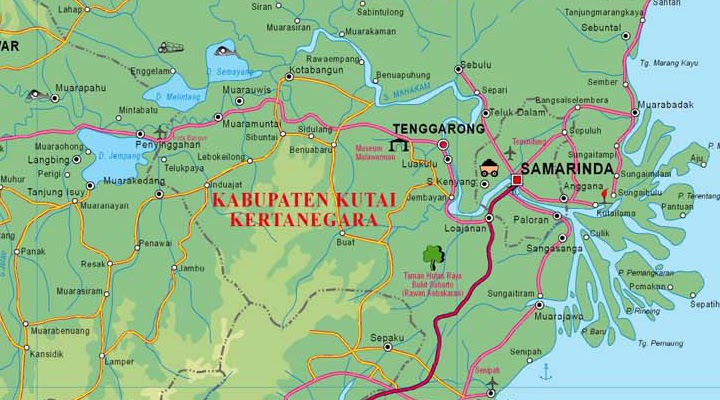 ALL IN WORLD: PETA KABUPATEN KUTAI KARTANEGARA