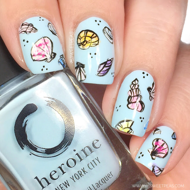 Sea Shell Nail Art — 25 Sweetpeas