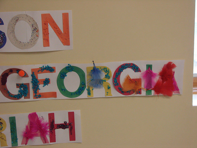 Beautiful Chaos: Preschool: Decorated Names