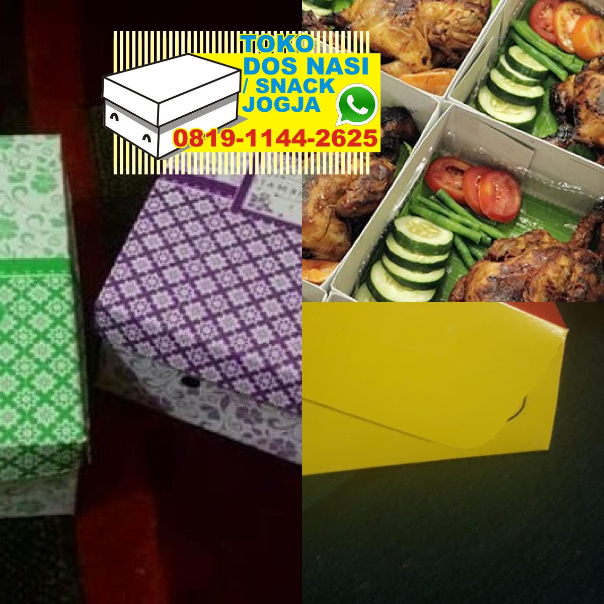 Dus Snack Kecil - O8I9-II44-2625 (WA) gambar nasi dan kotak snack dus jogja
