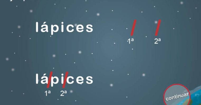 Juegos Educativos; Juega y Aprende.: 3. La Separación de la Sílaba ...