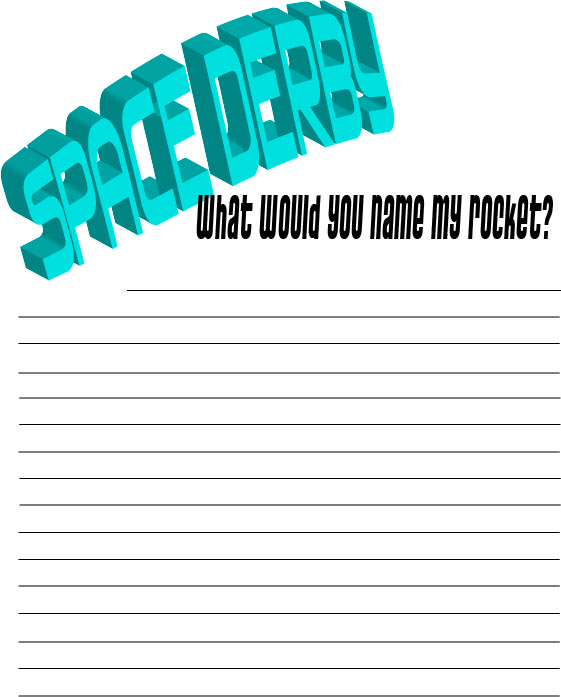 Serving Others As We Go: Cub Scout Space Derby