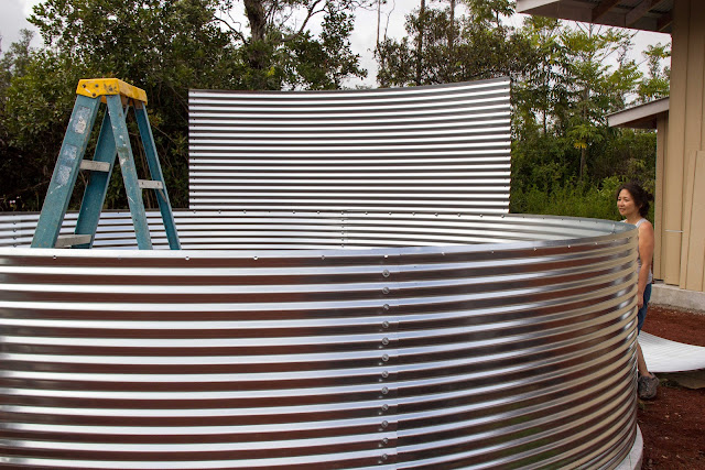 Big Island Living: Water catchment tank