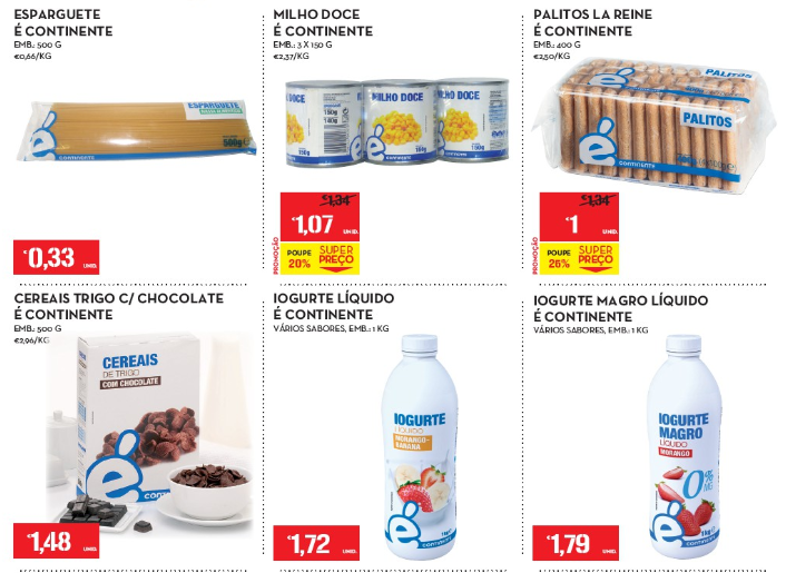 Promoções Marca "é Continente"|Folhetos descontos e promoções