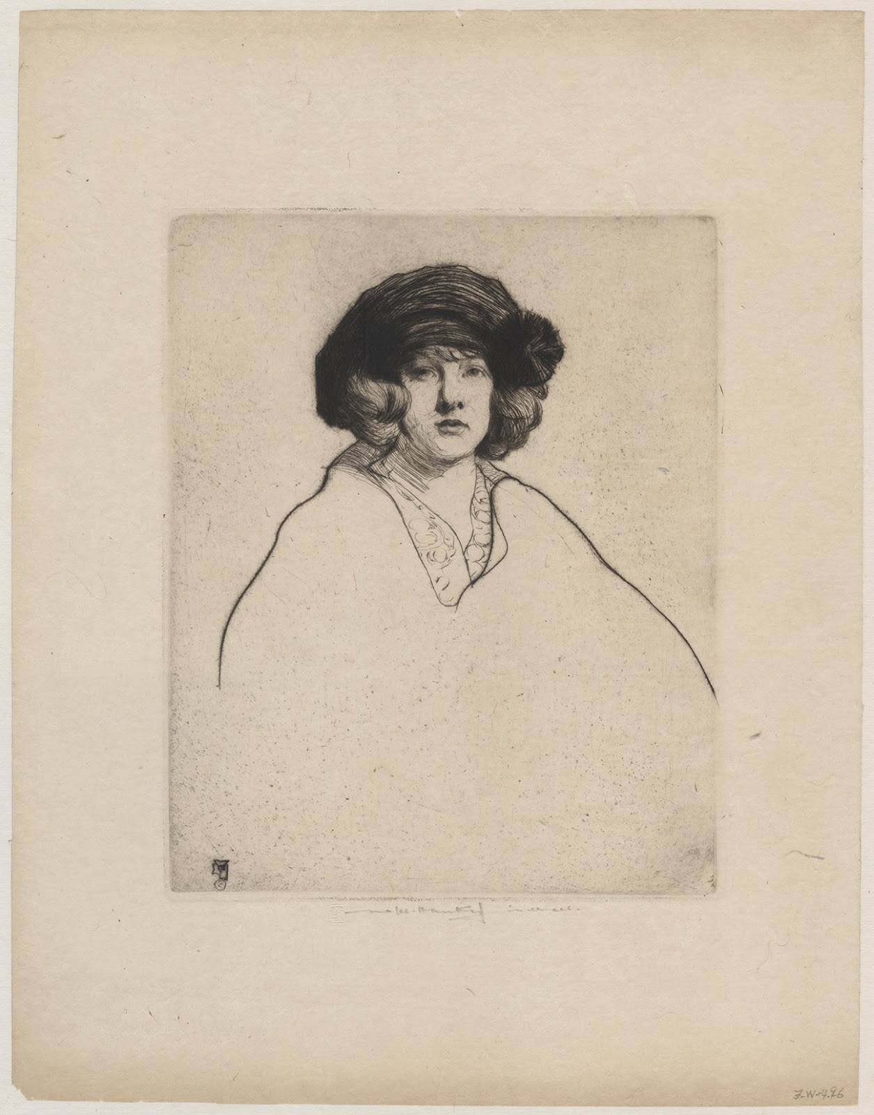 Prints and Principles: William Lee Hankey’s drypoint, "Madeleine”, c1917