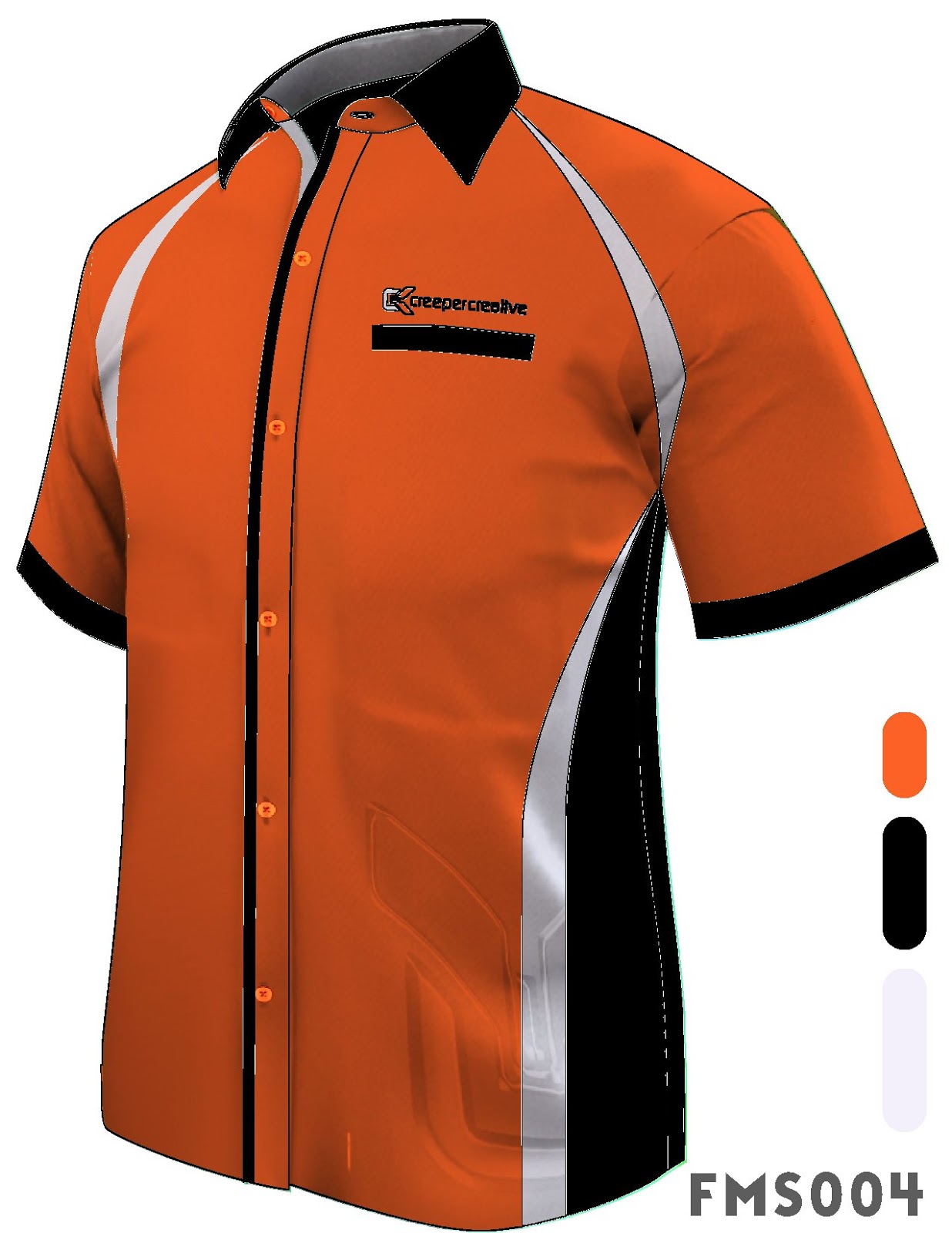 FMS004 : Corporate Shirt Male Short Sleeve | Creeper Creative