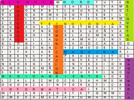 Proveedores: Sopa de letras