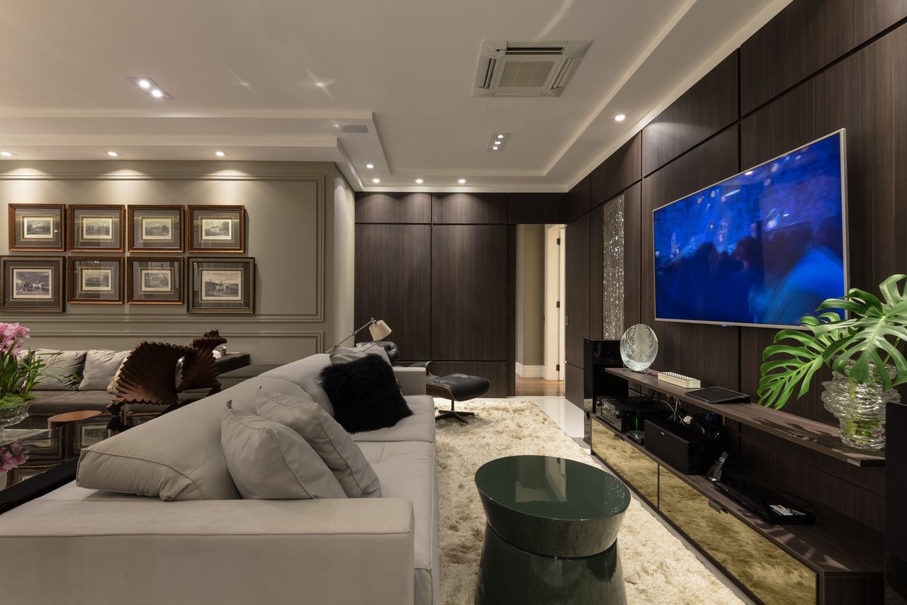 Decoração: Sala de estar com home theater - Jeito de Casa - Blog de ...