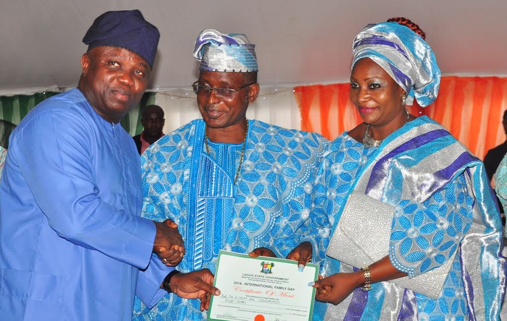 Photos: Gov Ambode, his wife Bolanle at the 2016 International day of ...