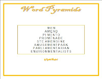 Mrs. Hansford's Classroom: Word Pyramids