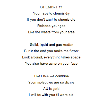 My Journey In Science 10: Chemistry Poems