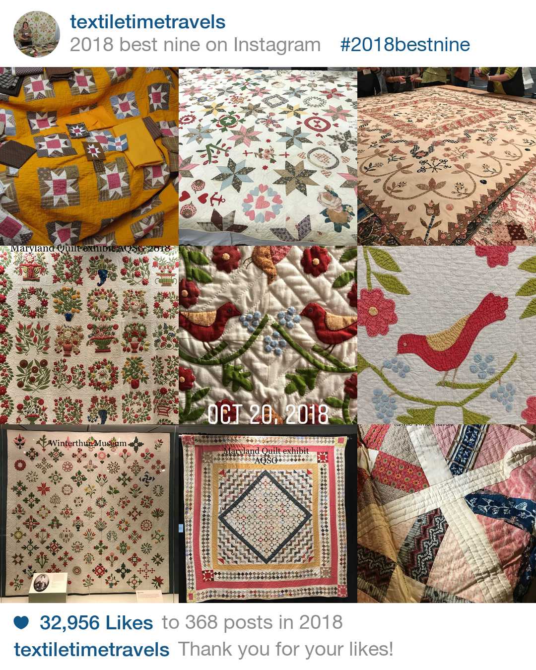 Textile Time Travels: 2018 A Very antique Quilty Year