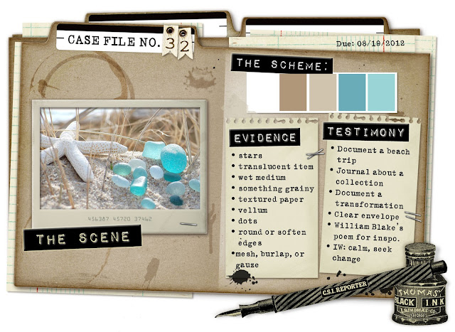 Little Scraps of Magic: Hello, Ocean {CSI Case File No. 32}