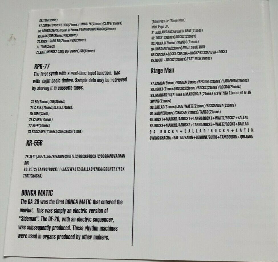 MATRIXSYNTH: History Of K - Rare Korg Analogue Synths Audio Sampling CD