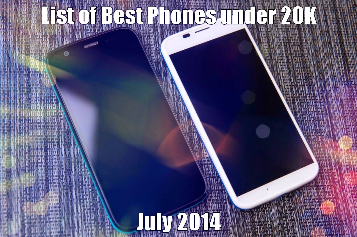 Android Aficianado: 10 Best Android Phones under 20000 Rs (July 2014)