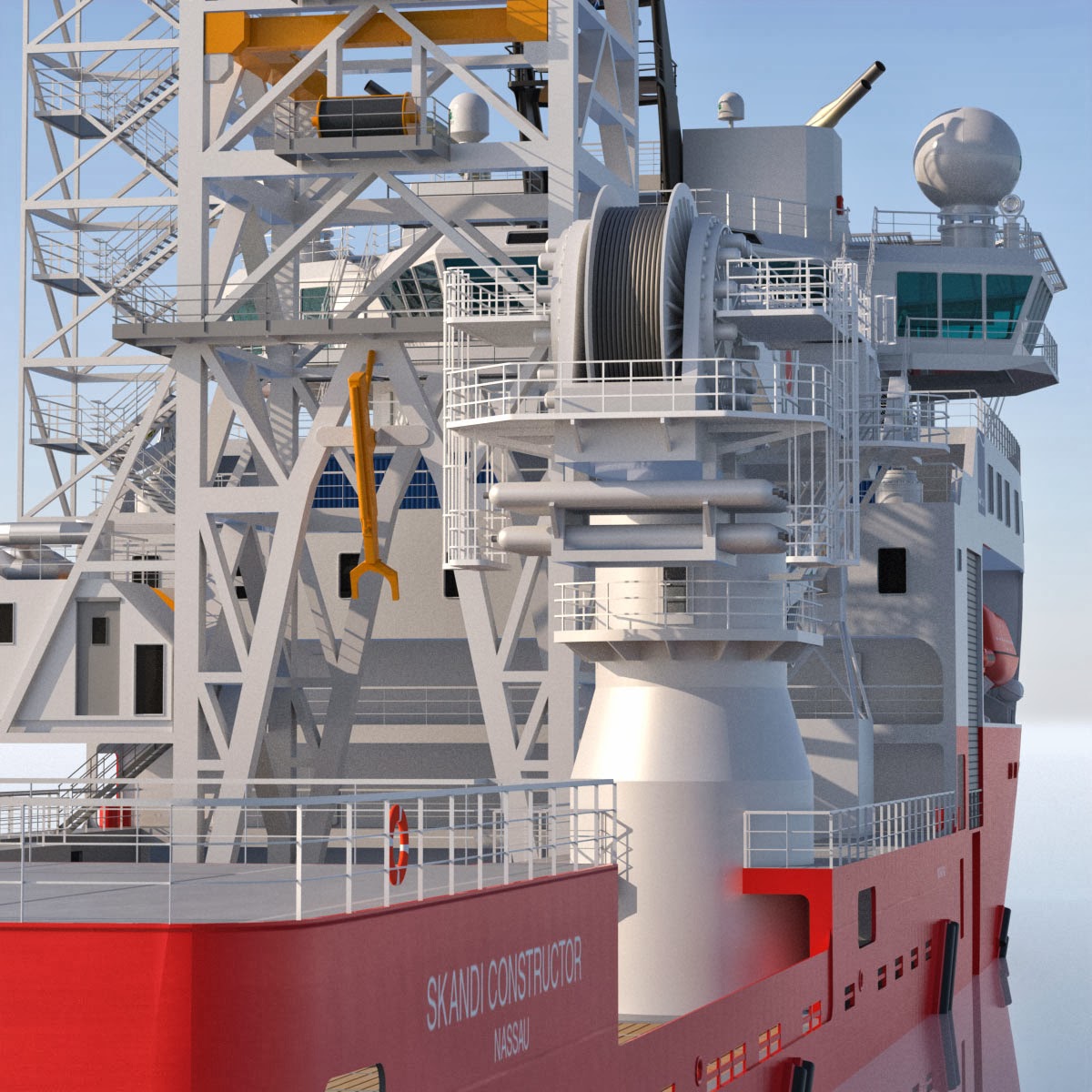 3D Custom Modelling: Construction & Well Intervention Vessel Skandi ...