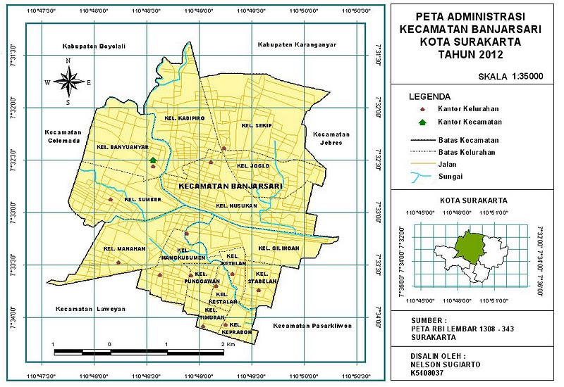 TAKJUB INDONESIA: PETA KOTA SOLO