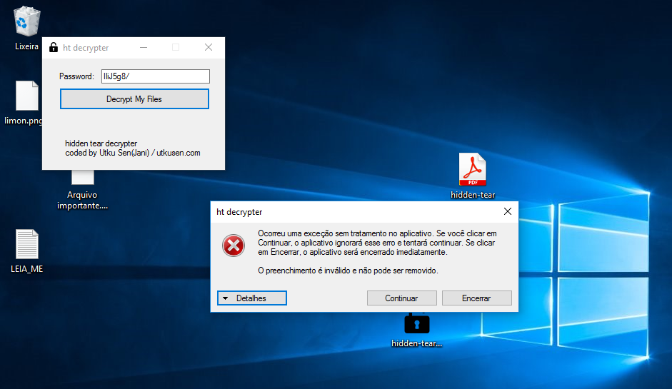 Hidden Tear - criando ransomware simples | Limon Tec