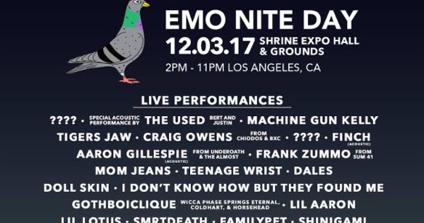 Emo Nite Day Lineup Announced - Thisfunktional