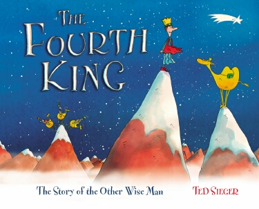 Momo celebrating time to read: The Fourth King by Ted Sieger