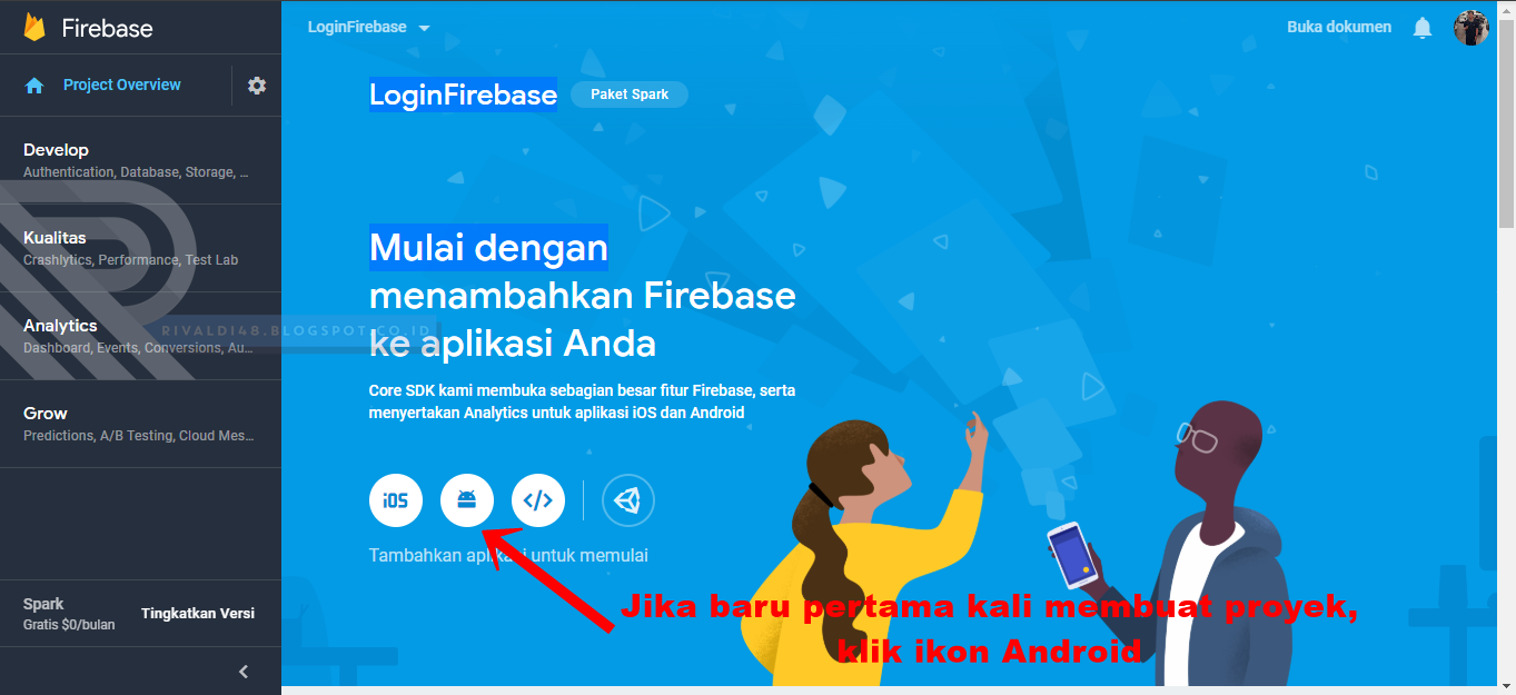 Tutorial Login, Register dan Forgot Password dengan Firebase - Android Studio - Rivaldi 48