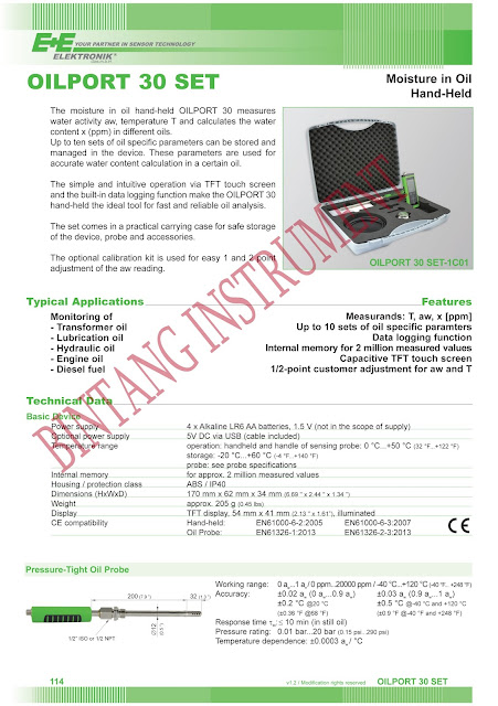 .: 081362449440 Jual OILPORT 30 SET Handheld meter for moisture in oil ...