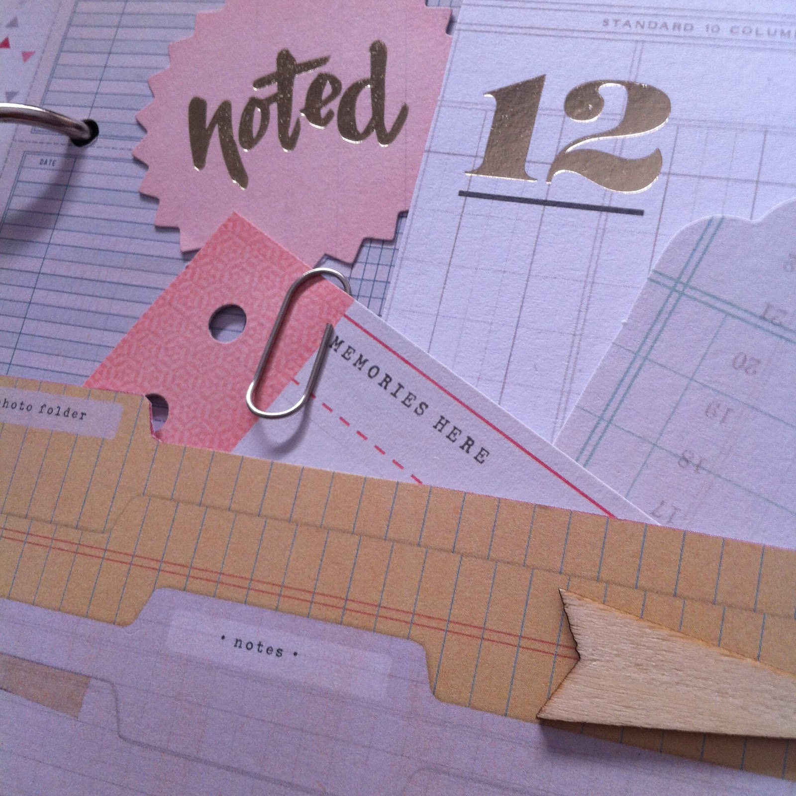 MINI ÁLBUM "NOTES & THINGS" | TRUE COLORS SCRAPBOOK