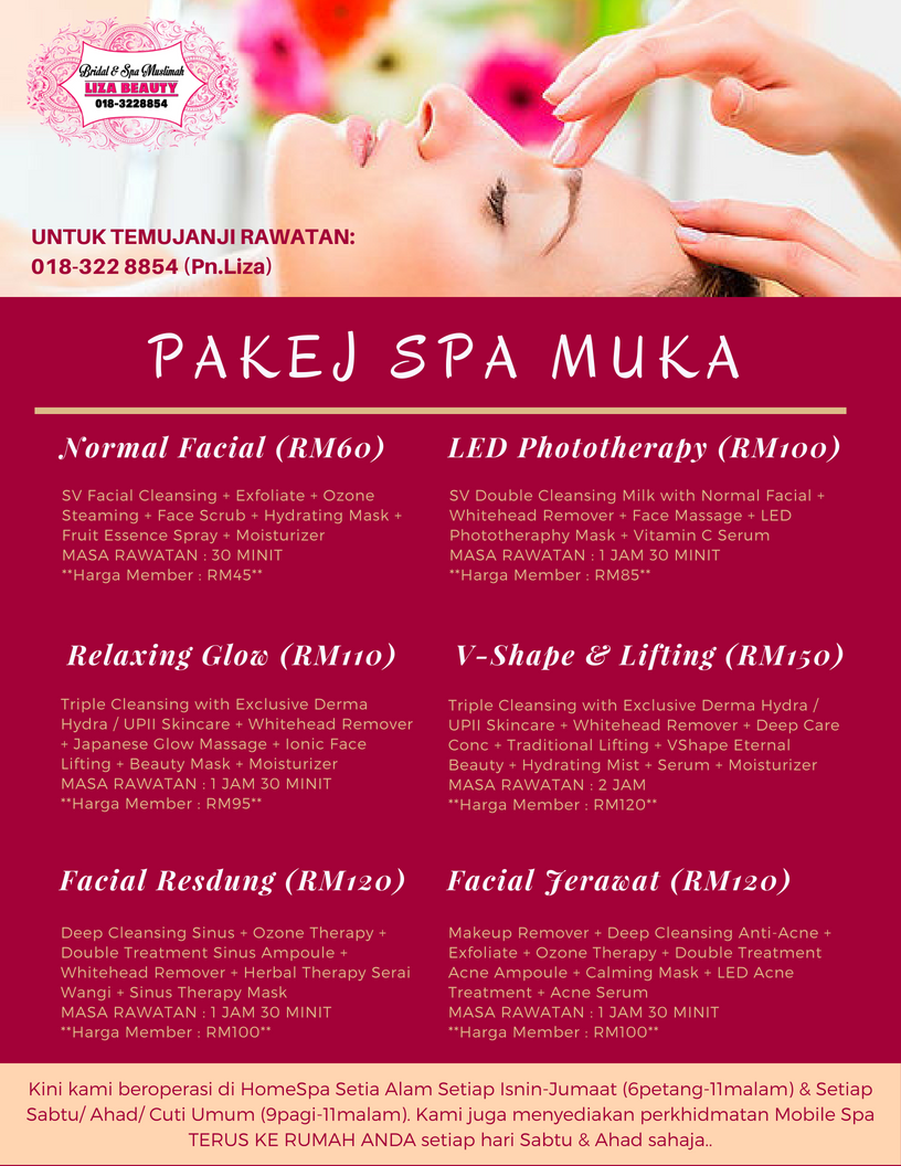 Spa Muslimah Klang: PAKEJ TERBARU DI HOME SPA MUSLIMAH SETIA ALAM