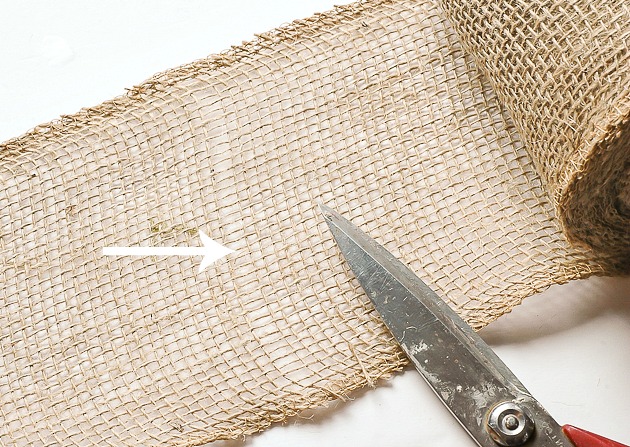 How to Cut Burlap and Make Easy Utensil Holders | Little House of Four ...