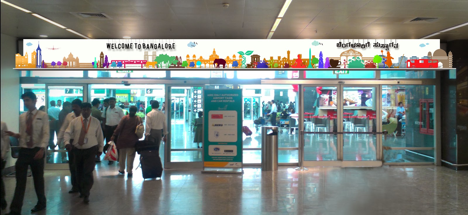 sibin padmanabhan pc: BIAL Welcome Signage