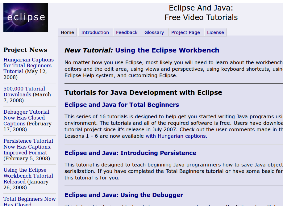 [Programming] Kumpulan Video Tutorial Mengenai Eclipse dan Java