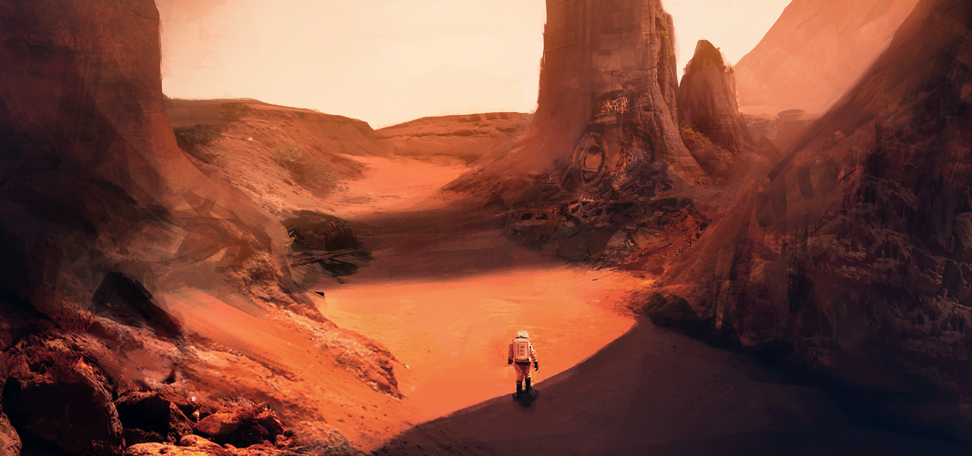 Martian "Rust Valley" by Pat Fix | human Mars