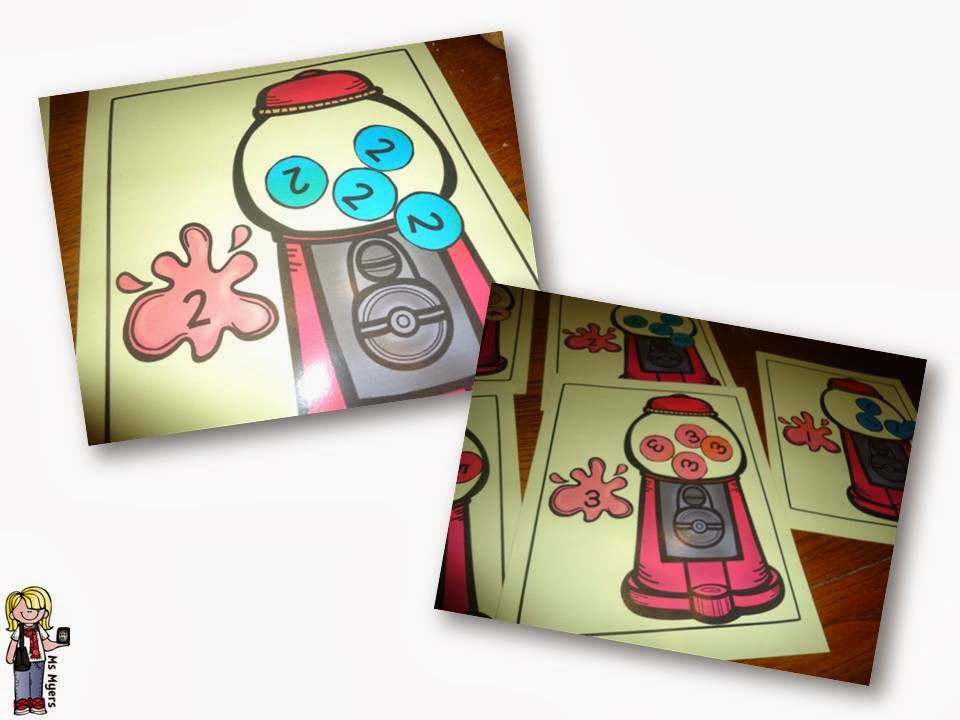 A special kind of class: Bubble Gum Number Match Freebie and sale