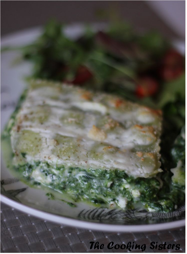 Gratin de ravioles du Dauphiné aux épinards et chèvre frais