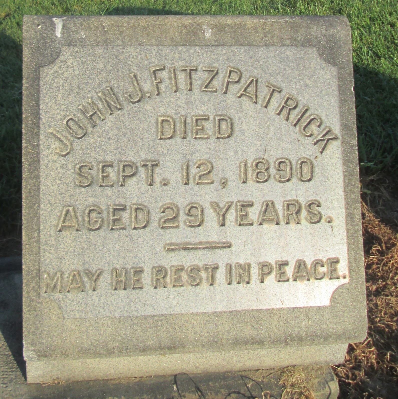 Graveyard Rabbit of Sandusky Bay: John J. Fitzpatrick, Died in a ...