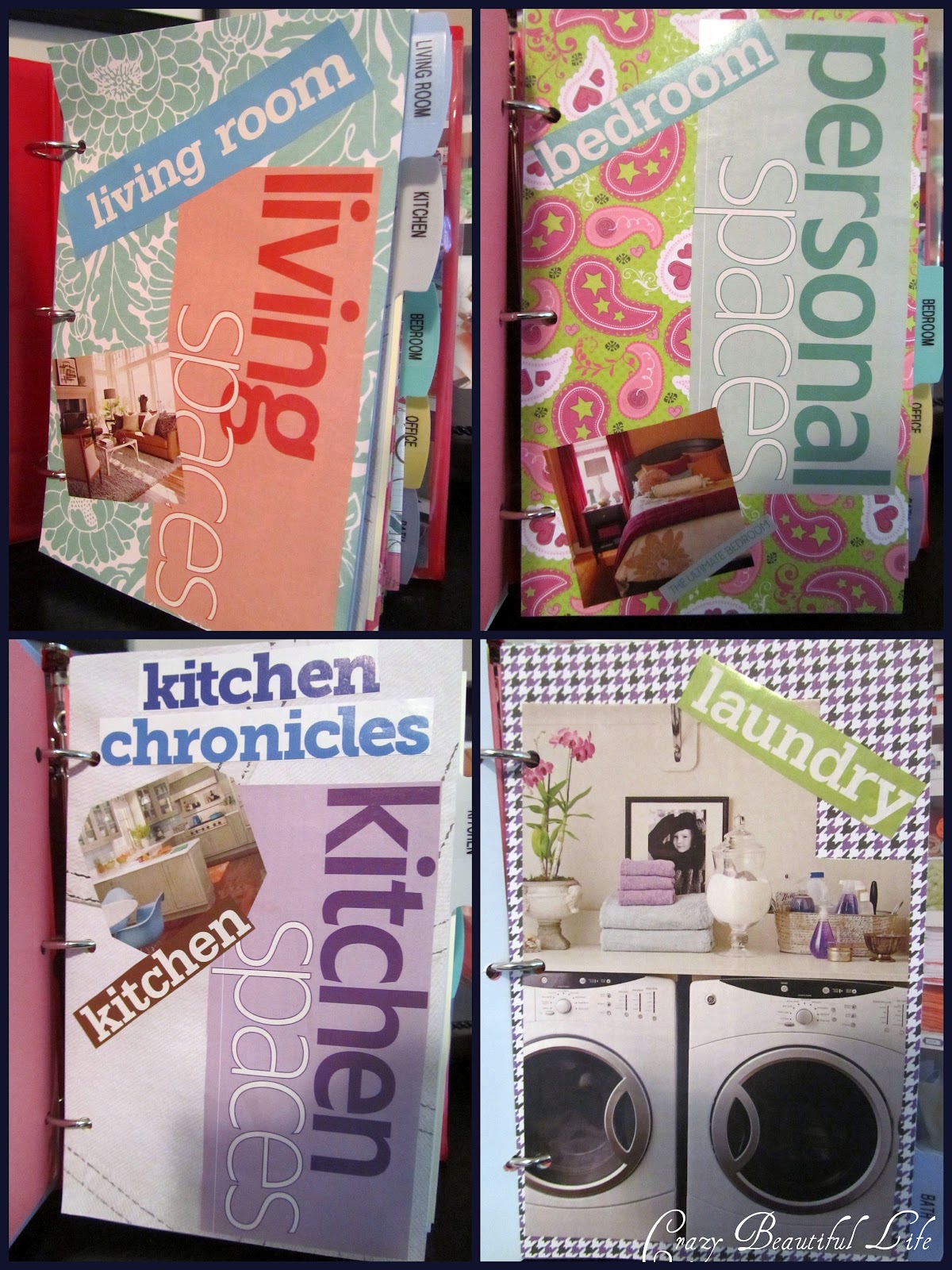 Glitter Glue and Paint: "My Home" Journals