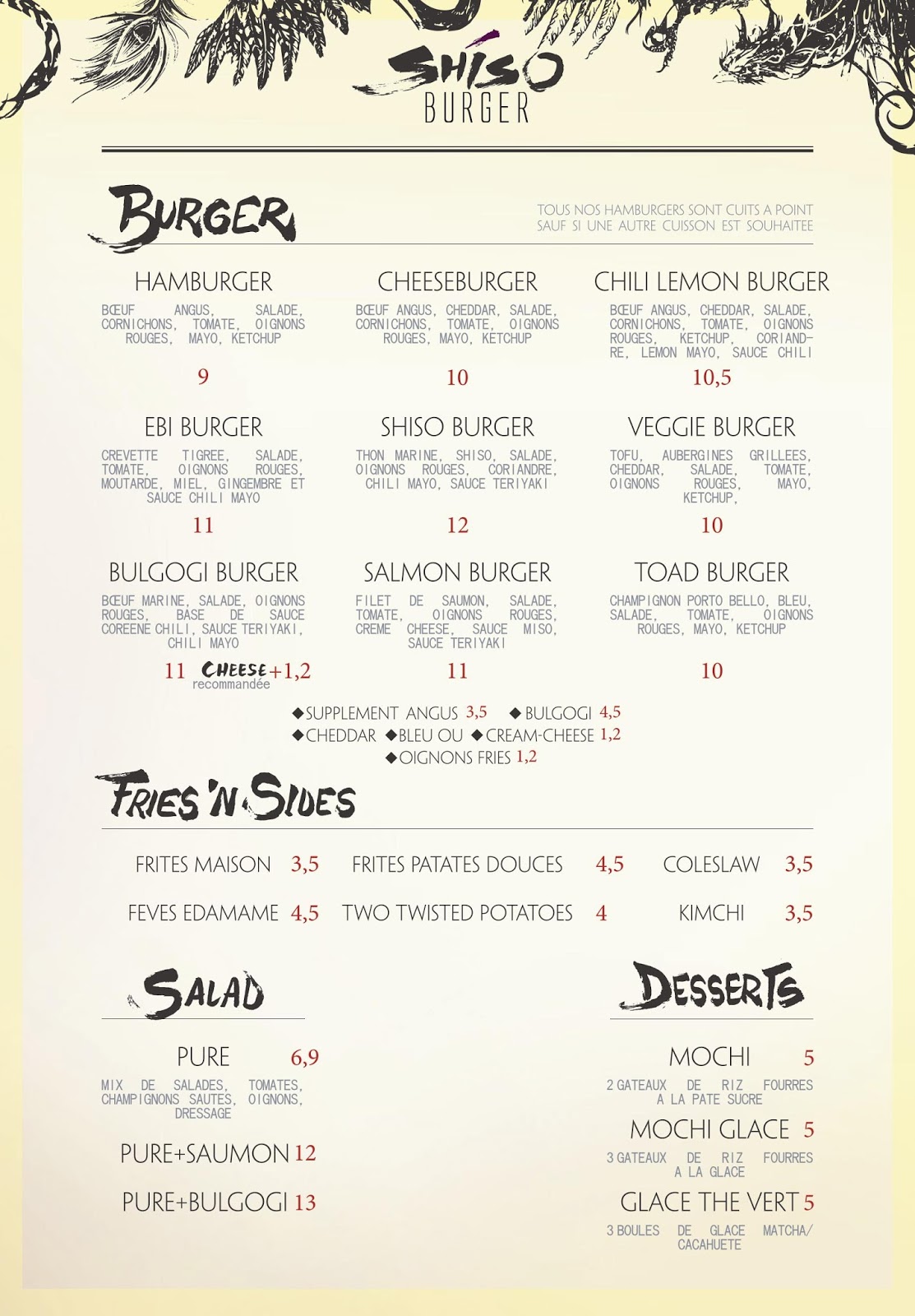 Shiso Burger, à deux pas de l'Asie - Ny in Paris