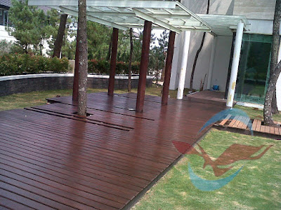 Pemasangan lantai kayu outdoor Jakarta - Distributor lantai kayu parket ...
